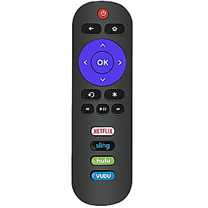 Remote Control Replacement for JVC Roku TV LT-32MAW388 LT-40MAB588 LT-43MAW588 LT-49MAW598 LT-50MAW595 LT-65MAW595