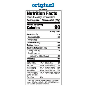 Earth's Best Organic Sesame Street Toddler Crunchin' Crackers, Original, 5.3 oz. Box