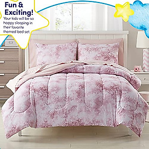 Kids Bedding Set Bed in a Bag for Boys and Girls Toddlers Printed Sheet Set and Comforter , Twin, Waterbury Marble