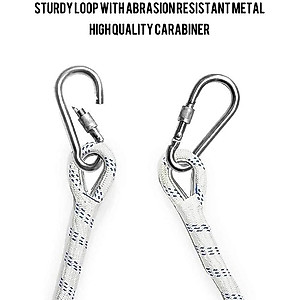 Escape Ladder for Apartment, Soft Fire Ladder Fire Escape Ladder Escape Rope Ladder 2 Story Emergency Safety Rope Ladders with Hooks Flame Ladder for Home Climbing Fire Escape (Size : 8m/26ft)