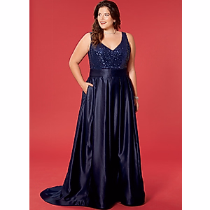 McCall's Patterns Misses/Women's Sleeveless Dresses with Neckline and Hem Variations