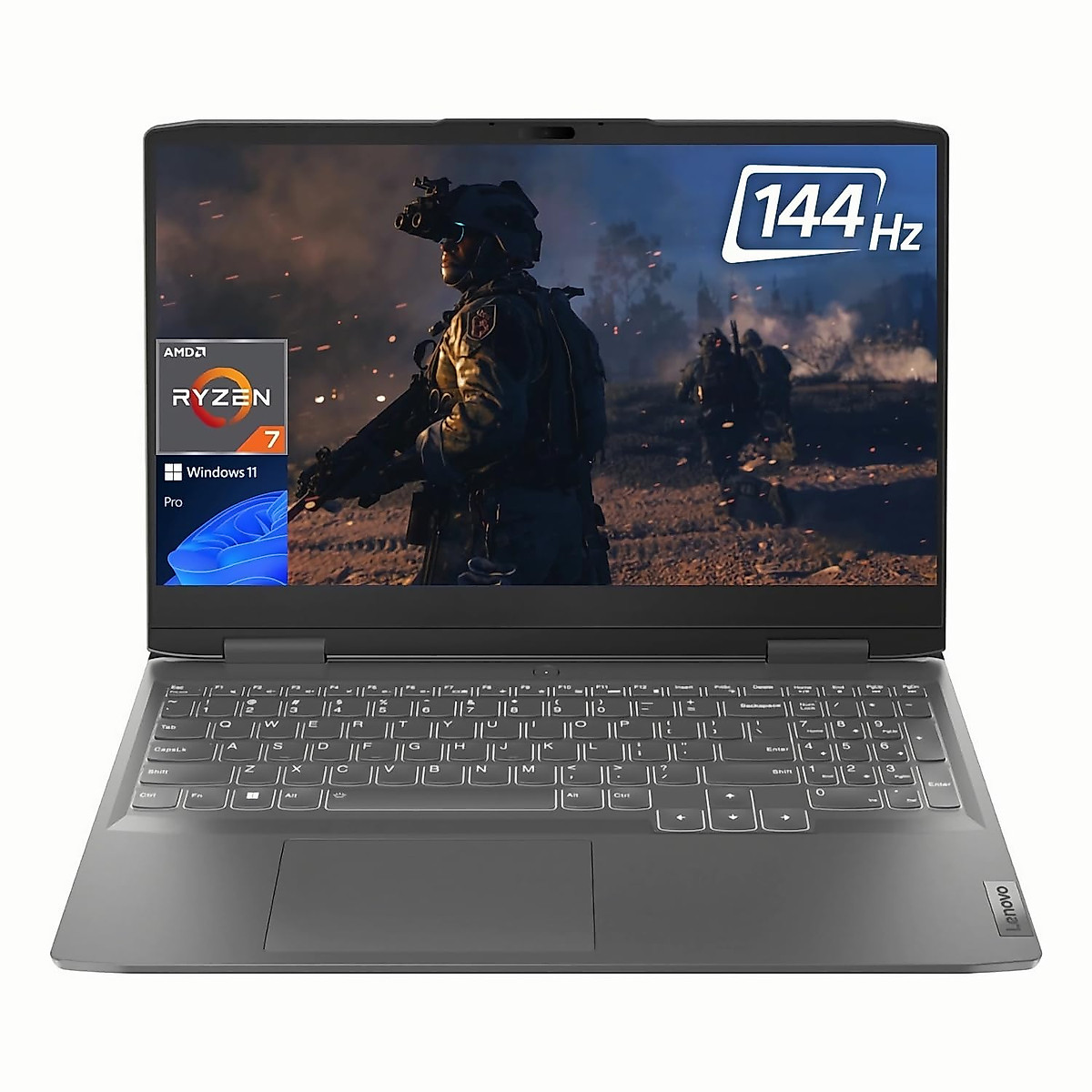 Lenovo LOQ 15 Gaming Laptop, 15.6" FHD IPS 144Hz, AMD 8-Core Ryzen 7 7840HS (Beat Core i9-12900H), GeForce RTX 4060 115W, 16GB DDR5, 1TB PCle 4.0, VR Ready, Backlit, WiFi 6, USB-C, Win 11 Pro