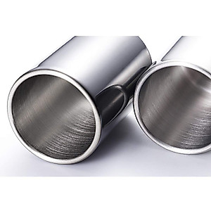 1 Piece Stainless Steel Fruit Fork Holder Cocktail Fork Holder Jar Stainless Steel Kitchen Utensil Holder Food Pick Forks Holder Coffee Spoon Holder Cup, Silver-Tone