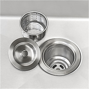 Ruvati 23" x 18" x 12" Deep Laundry Utility Sink Undermount 16 Gauge Stainless Steel - RVU6100