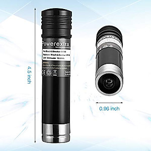 Powerextra 3.6V 3.0Ah Replacement Battery Compatible for Black & Decker Versapak VP100 VP100C VP110 VP110C VP105 VP105C VP143 Sears-Craftsman Pivot180 PLR36NC