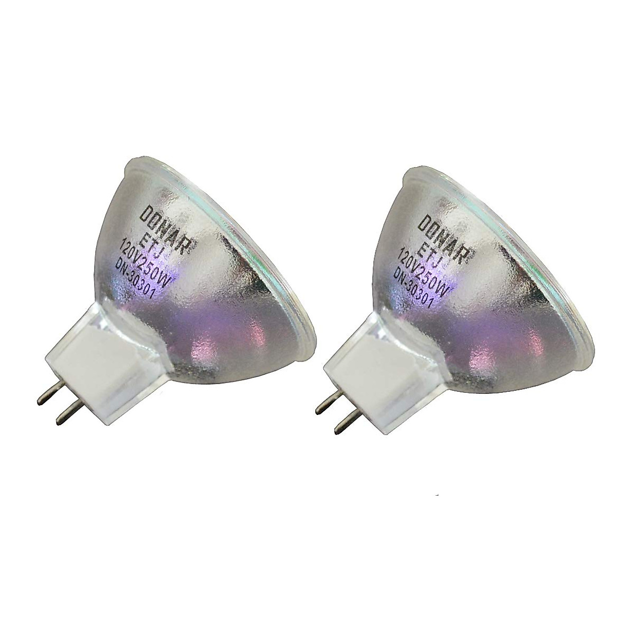 2pcs ETJ 120V 250W RM-124 Donar Bulb for LD Caulk Triad 2000 70353 - PRO Vision Oral Vision - KAVO Vicon LS, LS II (Old), DLS & Polar II, MW Polar - SCI CAN Dual LUX II Curing LAMP Dental Medical