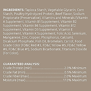 Amazon Brand - Wonder Bound Beef Flavor Dog Treat Sticks - 10 Count - Rawhide-Free, Dental Health Chews for Plaque & Tartar Control, Easy to Digest, Long-Lasting