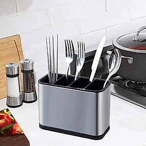 WSKC Flatware Caddy Stainless Steel Cutlery Organizer (small)
