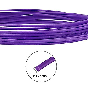 uxcell 3D Pen Filament Refills,16Ft,1.75mm PCL Filament Refills,Dimensional Accuracy +/- 0.02mm,for 3D Printer,Purple