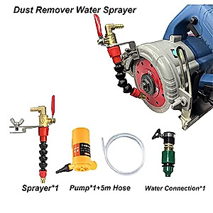 Dust Remover Water Sprayer for Cutting Machine, Cutting Machine Misting System Water Sprayer, Cutting Saw & Grinder Water Attachment for Dust-free Cutting (Choice A)