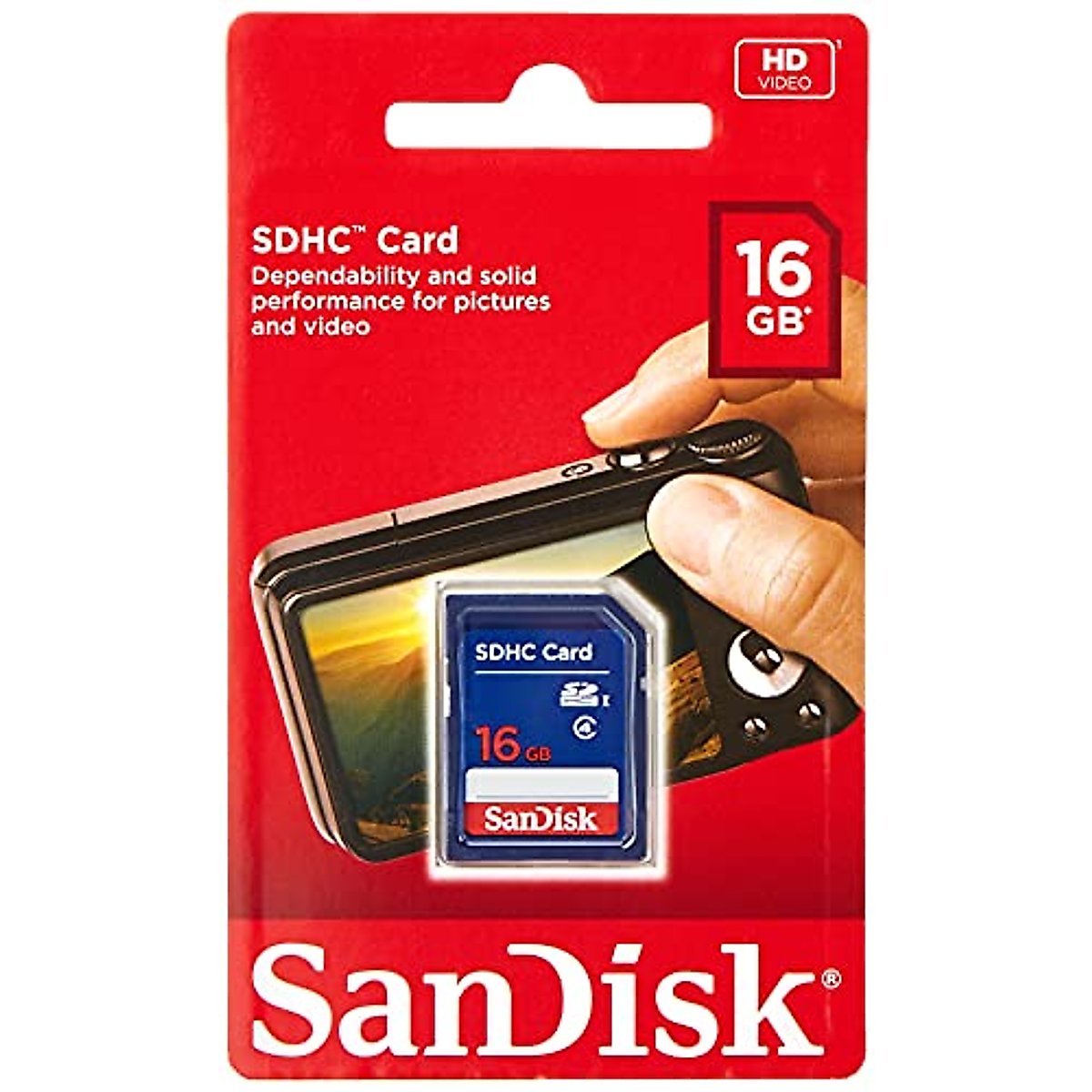 SanDisk Flash 16 GB SDHC Flash Memory Card SDSDB-016G (Label May Change)