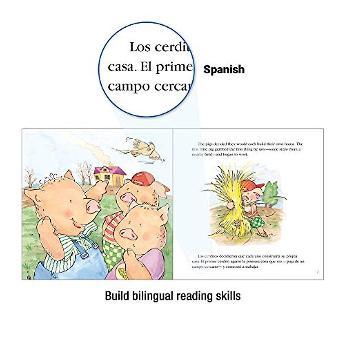 The Three Little Pigs Los Tres Cerditos Bilingual Storybook—Classic Children's Books With Illustrations for Young Readers, Keepsake Stories Collection (32 pgs) (Volume 29)