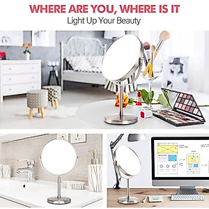 2-Pack 4W LED Bulb for Cosmetic Vanity Makeup Mirror with Single Double Sided Lighted Magnification 120V Mirror Replacement Bulbs 40W Equivalent Daylight White 6000K