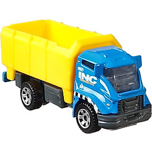 Matchbox Cars 9-Pack of 1:64 Scale Toy Construction Vehicles, Multipack of Realistic Trucks, Collectible Set