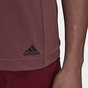 adidas Men's Yoga Tee, Quiet Crimson, Medium