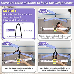 Ehucon Hoyer Lift Scale,Patient Weight Scale for Hoyer Lift,SWL 330 LBS