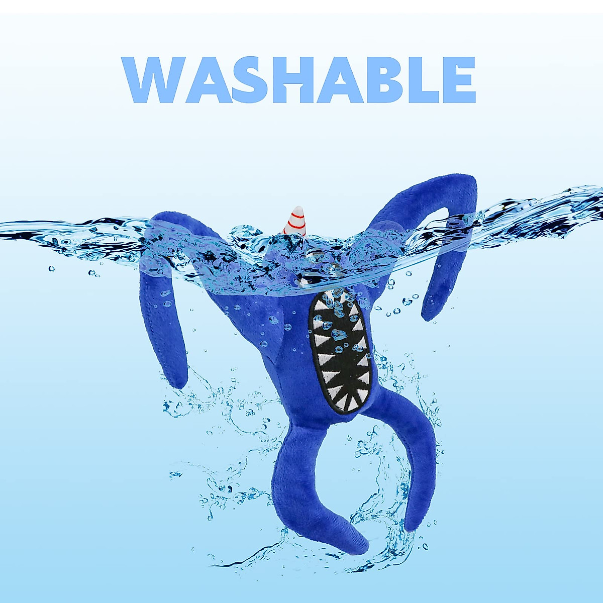 Lesome The Amazing Digital Circus Plush,Pomni Plush Jax Plush Toy Gift, Fun and Whimsical Stuffed Figure Doll for Kids Adults,Birthday Christmas Choice (Blue)