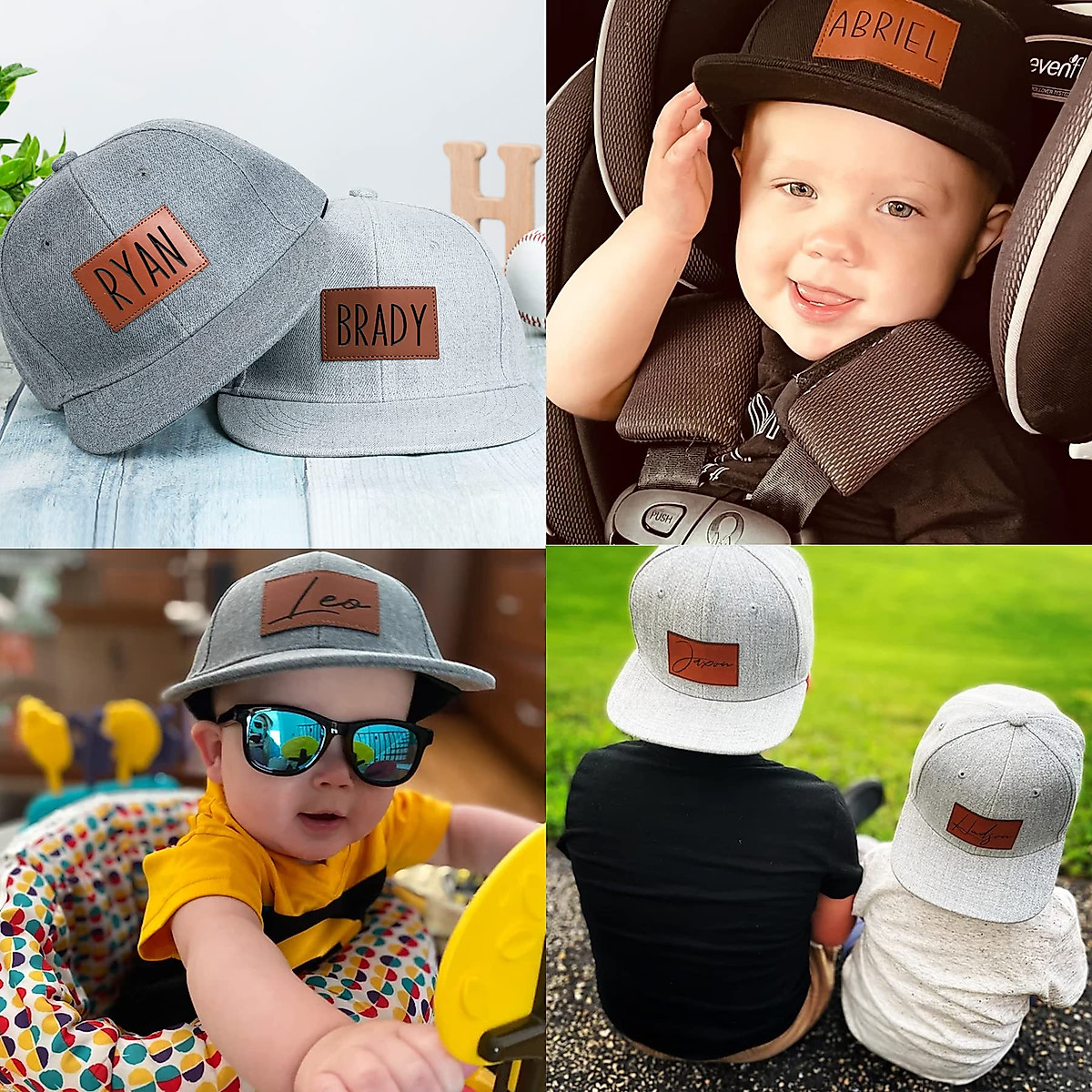 Custom Toddler Hat, Personalized Kid Baseball Caps Adjustable Truck Hat Baby Boy Snapback Hat