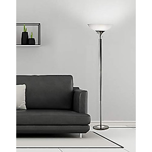 Adesso Home 5120-01 Transitional Two Light Floor Lamp from Metropolis Collection Finish, Black Nickel