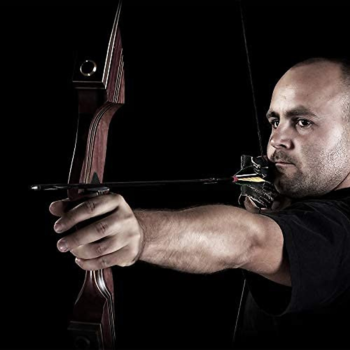 4 Pairs Recurve Bow Arrow Rest Archery Hair Arrow Rest Stick on Bow Rest Fur Adhesive Shelf Rests Longbow Fur Pad recurve Bow Accessories for Outdoor Hunting Shooting Practice