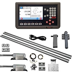 2 Axis DRO Digital Readout RPM Display Magnetic Scale Encoder Set 5um Bridgeport Lathe DRO DIY Set .Travel Length Customized USA Stock