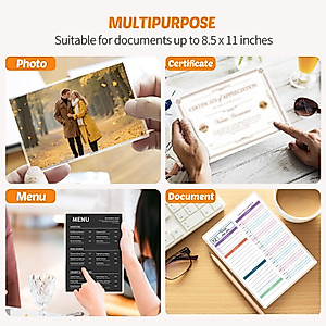 Lamtetur Thermal Laminating Pouches 9" x 11.5" Inches,3-Mil 100/200Pack,Laminator Sheets,Letter Size ,Clear (3MIL-200sheets)