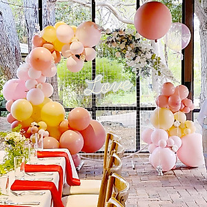 JEAWIWI 8 Rolls Balloon Arch Strip Kit 4 Rolls Balloon Strips and 4 Rolls Glue Points for Party, Wedding, Birthday, Baby Shower - Balloon Arch Tape