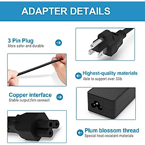 for HP Monitor VH240A Power Cord 19V AC Adapter for HP 1KL30AA#ABA 1KL30AA#ABB 23.8" Full HD FHD IPS LCD Backlight Monitor TDK Life on Record Trek 360 TPV ADPC1938EX Sharp LL-S201A Power Supply