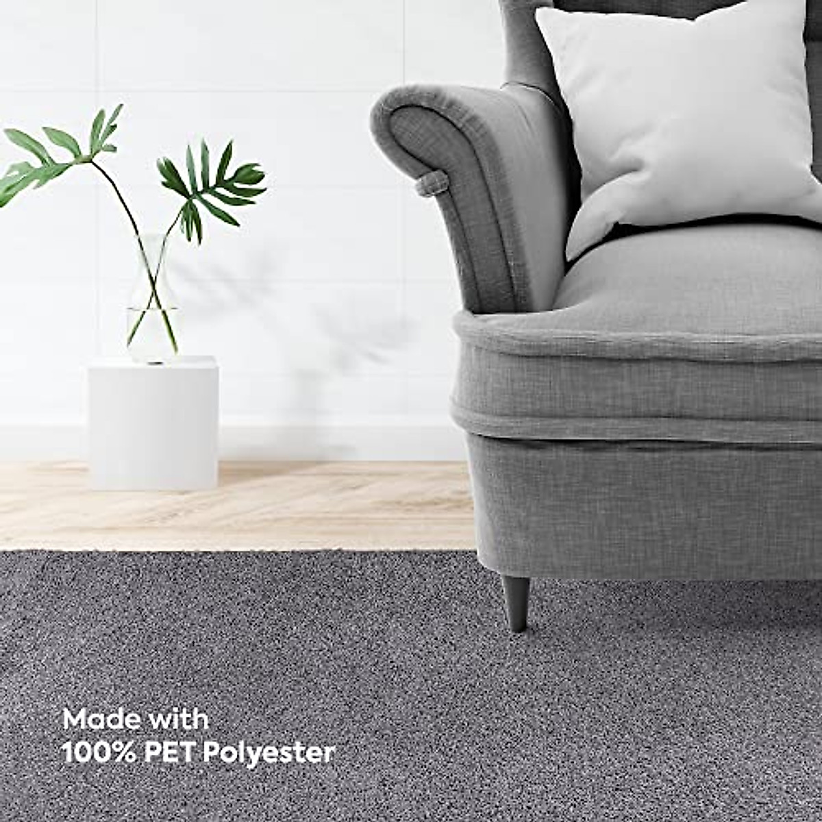 Furnish my Place Grey 3' x 5' Solid Color Rug Made in USA