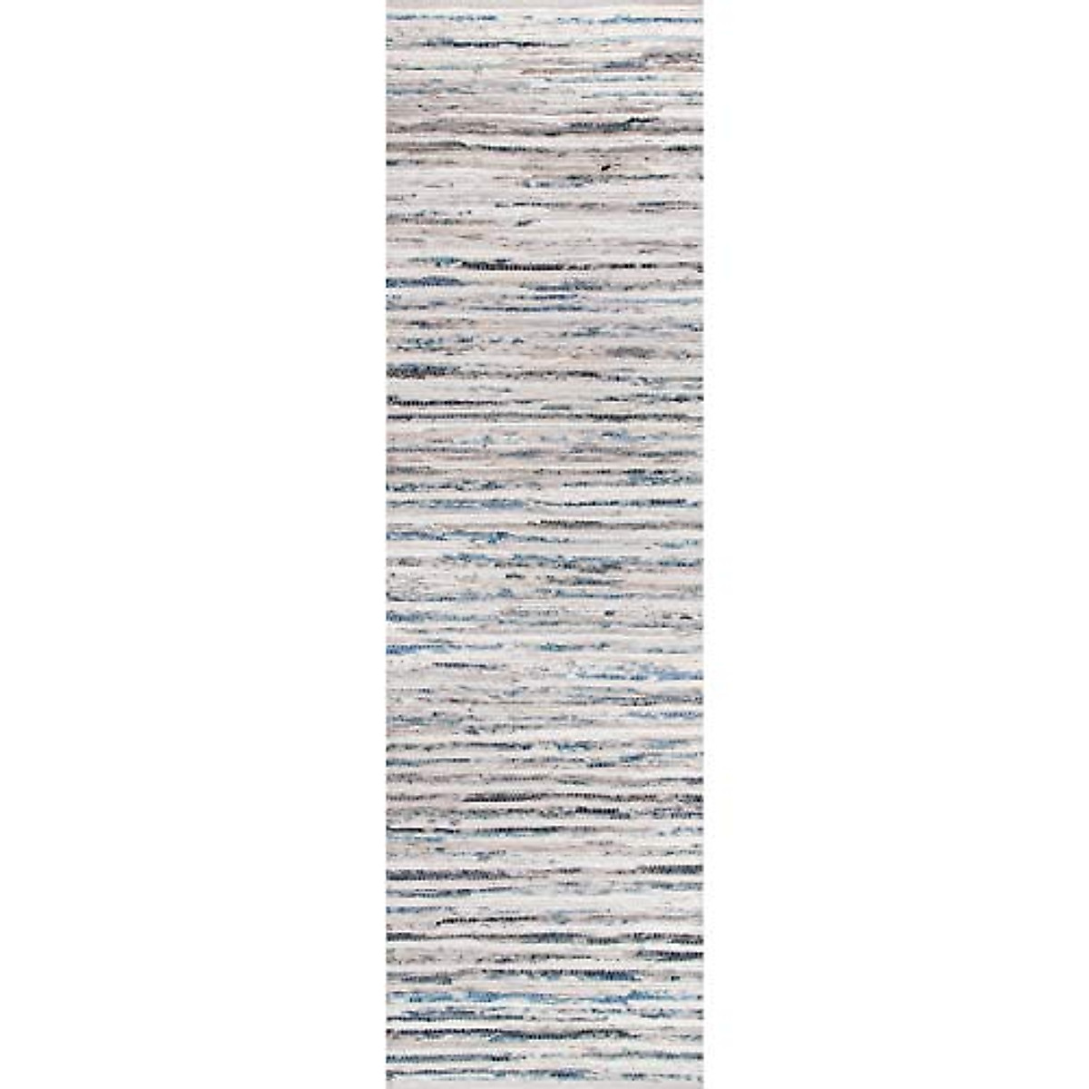 nuLOOM Maile Denim Stripes Runner Rug, 2' 6" x 8', Blue