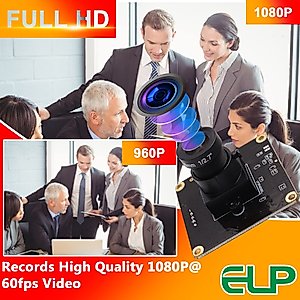 High Frame Wide Angle USB Camera Module for Laptop 1080P Mini USB2.0 Webcam Board High Speed 260fps 120fps 60fps USB with Camera PC Industrial Embedded Lightburn Camera for Computer Raspberry Pi