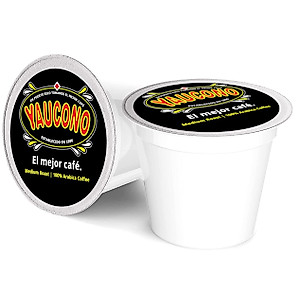 Yaucono Ground Medium Roast Arabica Coffee Single-Serve Pods, 72 Count, Compatible with Keurig K Cup Brewers