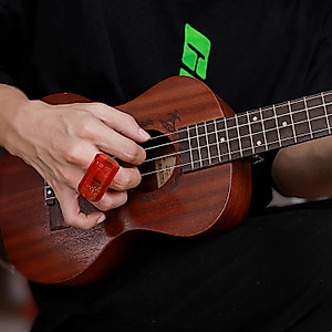 Rigych 2 Set Foot Tambourine Shaker & Rhythm Finger Shaker with Elastic Strap, Percussion Musical Instrument Set for Ukulele Guitar Drum Mandolin Banjo Playing