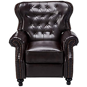 Christopher Knight Home Walder Reconstituted Bycast Leather Recliner, Brown