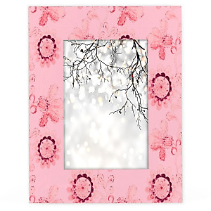 POFATO Red Sunflower Flower 4x6 Picture Frame Wood Photo Frame for Tabletop Display Wall Mount Picture Frame Display 4x 6 Inch Photo Wall Decor Home Gift Frames