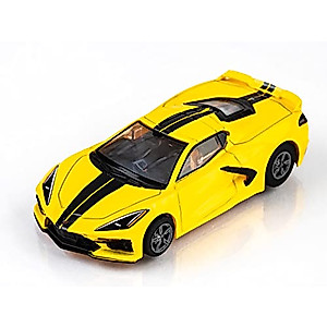 AFX/Racemasters Corvette C8 Accelerated Yellow AFX22013 HO Slot Racing Cars