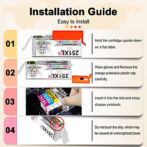 Miss Deer Compatible 251 Gray Ink Cartridge Replacement for Canon CLI-251 GY CLI-251XL CLI251XL 251XL Work with PIXMA MG6320 MG7120 MG7520 IP8720 Printer (5Gray) 5-Pack