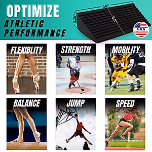 Slant Board for Calf Stretching | Balance Board Calf Stretcher for Plantar Fasciitis Relief,Achilles Tendonitis Relief,Shin Splint Relief,Squat Wedge