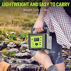 powkey Portable Power Bank with AC Outlet, 200W/110V Portable Laptop Battery Bank, 33000mAh Laptop Charger Power Supply with AC Outlet, for Outdoor Camping Home Use