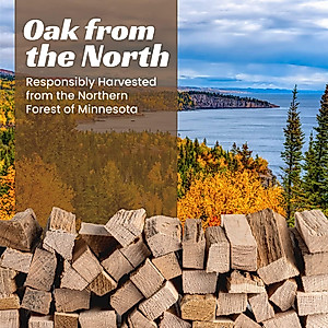 Superior Trading Co. Oak Mini Fire Stick w/Fire Starter Pods for BBQ Grill, Pizza Oven, Wood Stove — USDA Certified Kiln Dried Wood 6" Pieces in Carton Box, BBQ Accessories, 30 Lbs