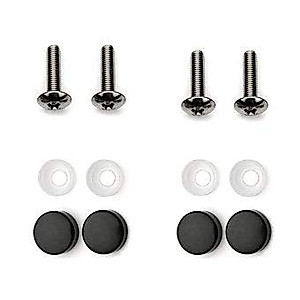 Carbon Fiber Stainless Steel ST Racing Performance Sport License Plate Cover Frames Holder W/Screw Caps for Ford ST (2 CB)