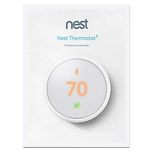 Nest Thermostat E Programmable Smart Thermostat for Home, App Controlled via Wifi, Programmable, Compatible with Alexa and Google Assistant, Frosted White Color (T4002ES)