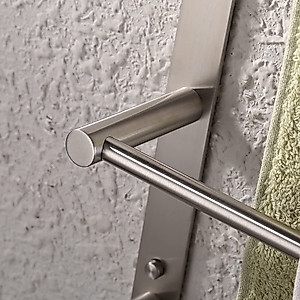 ONEMTB 304 Stainless Steel Towel Rack 3-Layer Towel Bar Kitchen Hardware Pendant Bath Towel Rack Drawing Bathroom Towel Hanging Rack Wall Mounted Towel Rack Shower Tidy Hanging Shelf Organizer Bar