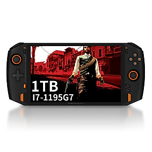 OneXPlayer 1S [11th Core Tiger Lake I7-1195G7-1TB] 8.4 Inches Handheld PC Video Game Console One X Player Portable Win 10 Home OS Laptop 2560x1600 Mini Pocket Tablet PC 16GB RAM (1TB NVMe SSD)