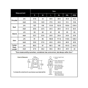 ELESOL Women's Casual Zip up Hoodies Pockets Tunic Sweatshirt Long Hoodie Outerwear Jacket, Black Large