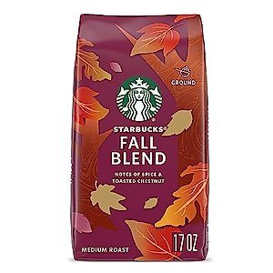 Starbucks Ground Coffee, Fall Blend Medium Roast Coffee, 100% Arabica, Limited Edition, 1 Bag (17 Oz)