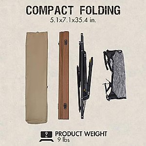 PORTAL Camping Table Portable Folding Table Ultra Lightweight Folding Camp Table 4 Adjustable Legs Aluminum Roll Up Table Top with Carry Bag for Outdoor Travel Backyards BBQ