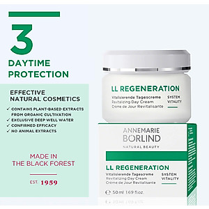 ANNEMARIE BÖRLIND - LL REGENERATION Revitalizing Day Cream - Natural Vitamin C E and Retinoid Anti Aging Face Cream for Visibly Firmer and Wrinkle Free Skin - Step 3 of 5 - 1.69 Fl Oz.