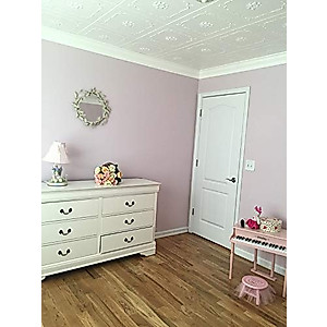 A La Maison Ceilings R43 Bourbon Street Foam Glue-up Ceiling Tile (21.6 sq. ft./Case), Pack of 8, Plain White