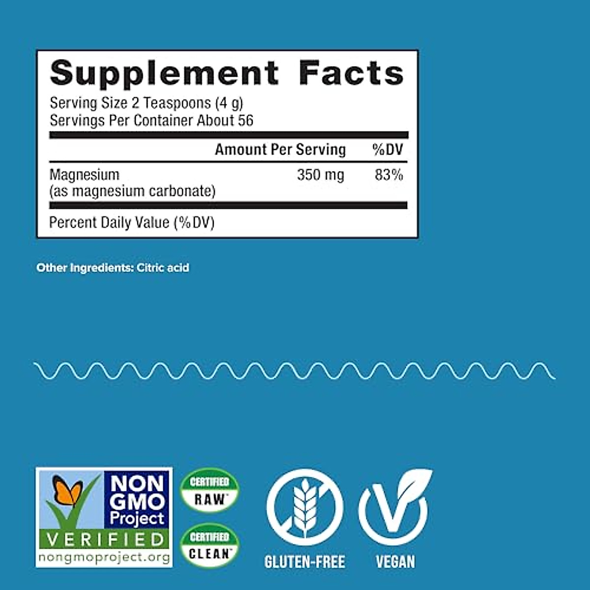 Natural Vitality Calm, Magnesium Citrate Supplement, Anti-Stress Drink Mix Powder, Gluten Free, Vegan, & Non-GMO, Original Unflavored, 16 oz